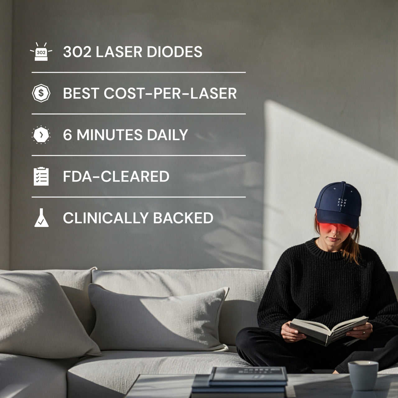 302 Laser Cap | 302 Laser Diodes – Blueprint Bryan Johnson